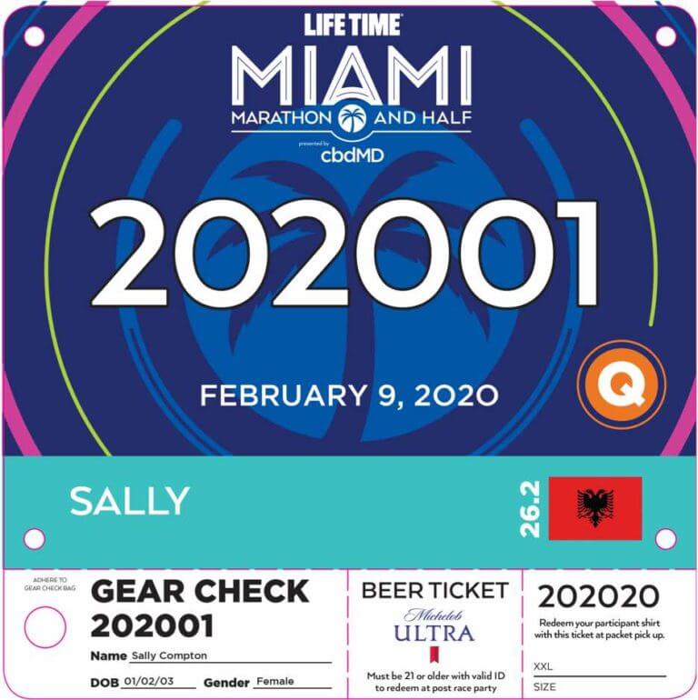 Bib Information - The Life Time Miami Marathon and Half